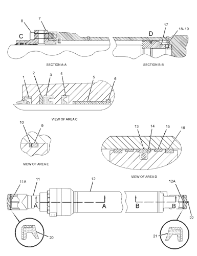 3412182のシリンダー及びシールGP-BUCKETの部品は計画する