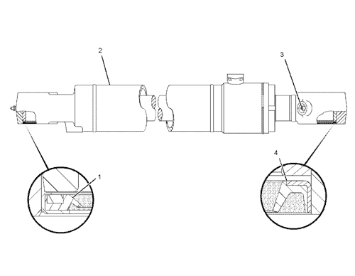 2487854のシリンダー及びシールGP-BUCKETの部品は計画する