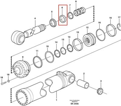 Cina VOE11005106 VOE 11005106 11005106 SUNCARSUNCARVOLVO Rod Seal For L220E L220G L250H in vendita