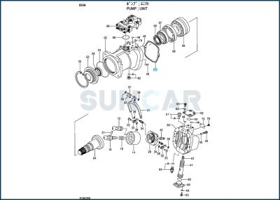 Cina 8068521 Imballaggio adatta alla pompa per escavatori Hitachi EX300-5 EX300-5HHE EX300LC-5M EX300LCLL-5 EX300LCLL-5M in vendita