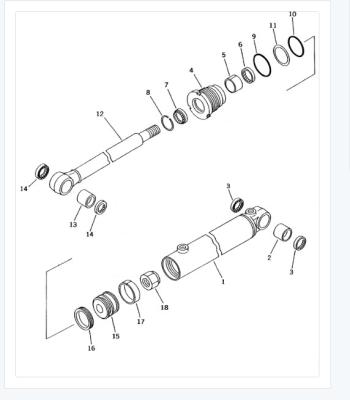 China 707-98-11120 7079811120 Clam Cylinder Seal Kit For KOMATSU WA40 WA50 à venda