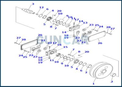 中国 195-30-00870の1953000870の浮遊オイル シールはブルドーザーD155A小松に合う 販売のため