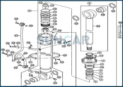 Cina servizio Kit For JOHN DEERE 650DLC 450DLC del cilindro del braccio 4653041 4S00960 in vendita