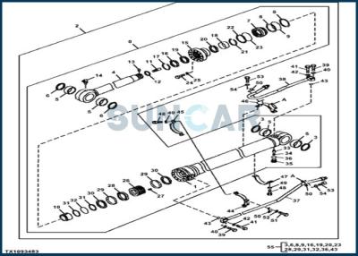 China John Deere 4640118 Uitrustingen van de de Verbindingsreparatie van de Wapencilinder voor 350GLC 370C Te koop