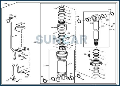 China 4S00930 JOHN DEERE Uitrusting van de Wapen de Hydraulische Verbinding voor 370C 2454D 380GLC Te koop