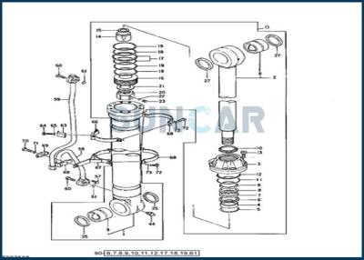 China AT196471 Boom Cylinder Seal Repair Kits For Deere  Excavator Right/Left Boom Cylinder 450CLC 450LC 550LC 992ELC for sale