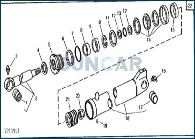 中国 掘削機690CのためのRE18951 JOHN DEEREの腕シリンダー シールの修理用キット 販売のため