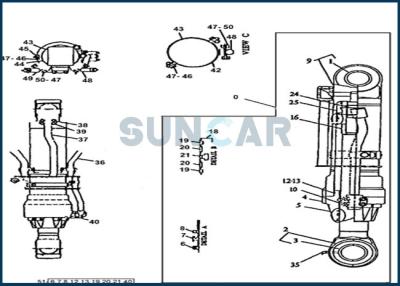 Cina Corredo di servizio del cilindro del braccio di AT196478 JOHN DEERE per l'escavatore 790D in vendita