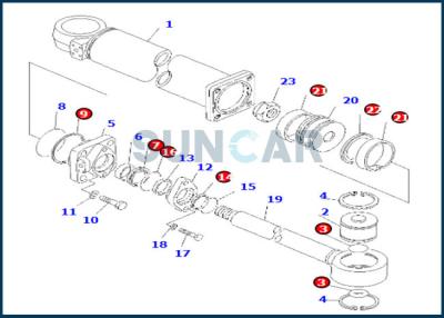 China 707-99-44520 7079944520 Sturende Uitrusting van de Cilinderdienst voor hd1200-1 KOMATSU Te koop