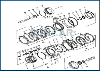 Cina 124-15-41920 anello con sigillo 1241541920 per il bulldozer D65EX-16 WA900-3E0 della trasmissione in vendita