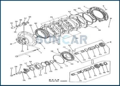 Cina 144-15-22881 anello con sigillo 1441522881 per il bulldozer D275A-5R D85MS-15 in vendita