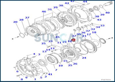 Cina 145-15-42810 un anello con sigillo di 1451542810 cambi per D375A-6 D275A-2 in vendita