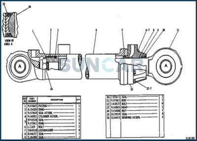 Cina Tergicristallo Ring Dust Seal di CA7J5673 7J-5673 7J5673 per il C-A-T E235B 627E in vendita