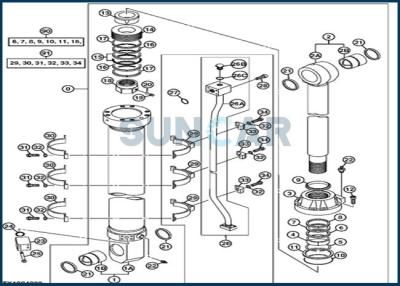 China 4653862 de Verbindingsreparatie Kit Fits JOHN DEERE 850DLC 870GLC van de wapencilinder Te koop