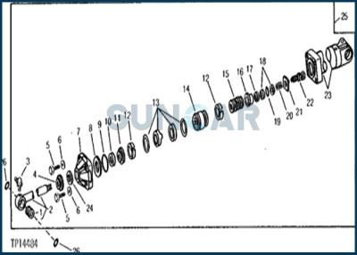 Cina Riparazione Kit Fits Excavator JOHN DEERE 890A delle guarnizioni del cilindro dell'asta RE21210 in vendita