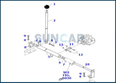 Cina 707-98-12700 corredo di servizio del cilindro dell'ascensore di 7079812700 lame per l'escavatore KOMATSU in vendita