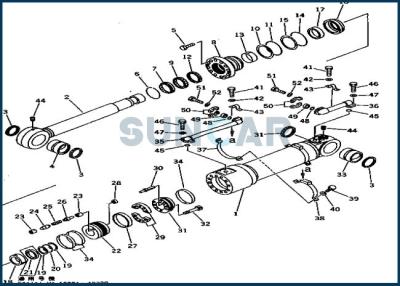 Cina 707-99-56310 servizio inferiore Kit Fits Excavator PC1000-1 del cilindro 7079956310 in vendita