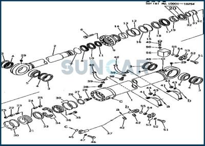 Cina 707-99-89200 corredo di riparazione della guarnizione del cilindro di 7079989200 braccia per PC1000SE-1 KOMATSU in vendita