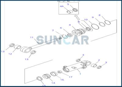 Cina 707-98-11240 7079811240 Kit di tenuta del cilindro per scavatori Komatsu PC10MR PC10UU in vendita