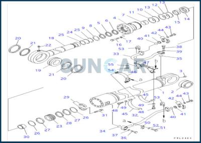 Cina 707-99-77120 corredo di riparazione della guarnizione del cilindro di 7079977120 secchi per l'escavatore KOMATSU in vendita