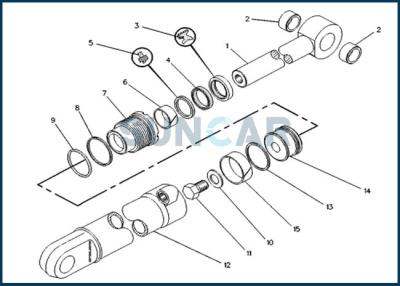 Cina Tergicristallo Ring Fits C-A-T Backhoe Loader della polvere del Guarnizione-labbro di CA9X3569 9X-3569 9X3569 in vendita