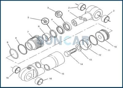 China Tipo selo de CA8C3841 8C-3841 8C3841 do amortecedor de B para C-A-T 963 936 426B D250D à venda