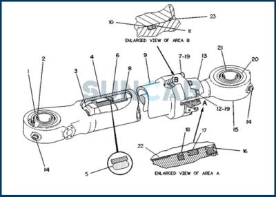Cina Tipo C-A-T 227 E225 E229 di CA8C9121 8C-9121 8C9121 di Ring Fits della guarnizione dell'amplifiC-A-Tore di B in vendita