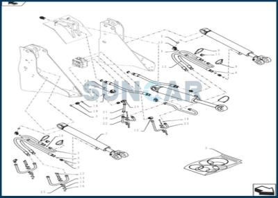 Cina 8605262 Kit di sigillo del cilindro di sollevamento adatta alla cassa del cariC-A-Tore di ruote cilindro Assy attrezzature pesanti 721D 721E 721F 721G in vendita