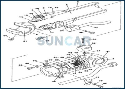 LZ008960 Arm Cylinder Service Kit for CNH Excavators CX225SR
