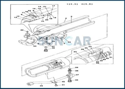 China LZ00471 deslocou o jogo do selo do braço/cilindro do dipper para o CASO CX75SR CX75CSR à venda