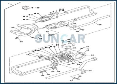 China LZ010890 Dipper / Arm Cylinder Seal Kit Fits CNH CX130C CX130D for sale