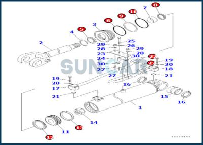 Cina 418-62-05000 4186205000 sollevano il corredo di riparazione della guarnizione del cilindro per WA250-5 WA250-6 in vendita