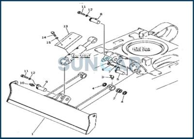 China 707-98-11210 de Uitrusting van de de Verbindingsreparatie van de 7079811210 Bladcilinder voor KOMATSU pc05-7 Te koop