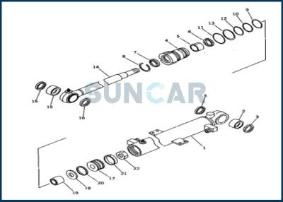 China De Uitrusting van de de Verbindingsreparatie van de boomcilinder voor 707-00-50660 7070050660 KOMATSU pc05-6 Te koop
