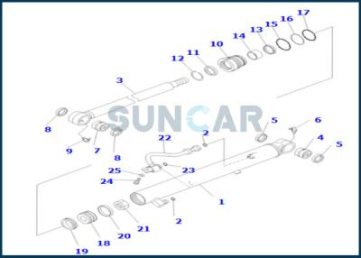 China 707-98-26310 de Uitrusting van de de Verbindingsreparatie van de 7079826310 Emmercilinder voor pc55mr-3 Te koop