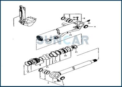 China Van de de pasvormenym172157-99420 YM17215799420 Emmer van de de dienstuitrusting Cilinder pc50fr-1 Te koop