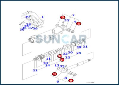 China De Uitrusting van de verbindingsreparatie voor Boomcilinder YM172165-72640 KOMATSU pc50fr-1 pc50fr-2 Te koop