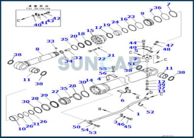 Cina Guarnizione Kit For Arm del cilindro 721-98-04000 7219804000 PC500LC-10R PC500LC-10MO in vendita