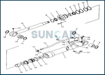 Китай Набор уплотнения на цилиндр 721-98-01750 7219801750 KOMATSU PC490LCI-11 руки продается