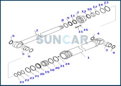 Cina 707-98-39611 7079839611 Kit di sigillo per escavatore PC200-8M0 PC200LC-8M0 PC210LC-10 PC210-10 HB205-1M0 HB215LC-1M0 PC210-10 in vendita