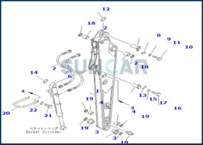 Китай 707-99-38710 7079938710 пригонок PC128UU-1 KOMATSU набора обслуживания цилиндра руки продается