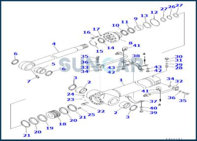 Китай 707-99-44280 набор обслуживания цилиндра 7079944280 рук для PC128UU-2 PW128UU-1 продается