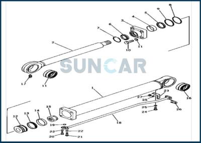 Китай 208-63-75300 набор уплотнения цилиндра 2086375300 ведер для PC400-1 KOMATSU продается