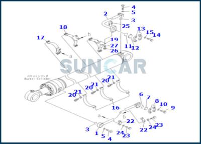 Китай 707-99-72380 набор обслуживания цилиндра 7079972380 ведер для KOMATSU PC1250-7 продается