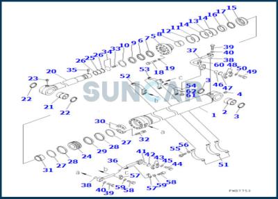 Китай 707-99-67840 набор обслуживания цилиндра 7079967840 ведер для PC1250LC-7 PC1250-7 PC1250SP-7 продается