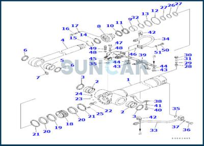Cina 707-99-38440 riparazione Kit For Excavator PC138US-8 della guarnizione del cilindro di 7079938440 braccia in vendita