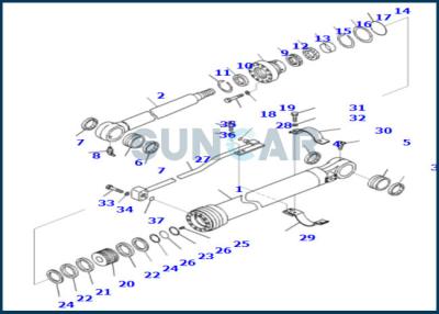 Cina 707-99-27680 servizio Kit Fits PC138US-8 KOMATSU del cilindro di 7079927680 secchi in vendita