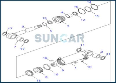 Cina 707-98-13900 guarnizione Kit For PC18MR-3 PC16R-2 del cilindro di lama 7079813900 in vendita
