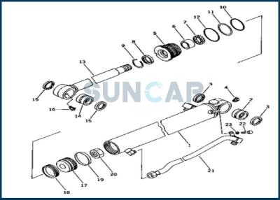 China 721-98-01080 7219801080 SE Bucket Cylinder Service Kit For PC300-8M0 for sale