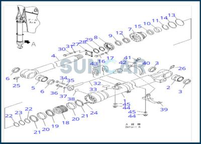 Cina 707-99-47851 servizio Kit For PC220-7 KOMATSU del cilindro di 7079947851 secchio in vendita